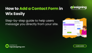 How to Add a Contact Form in Wix Easily